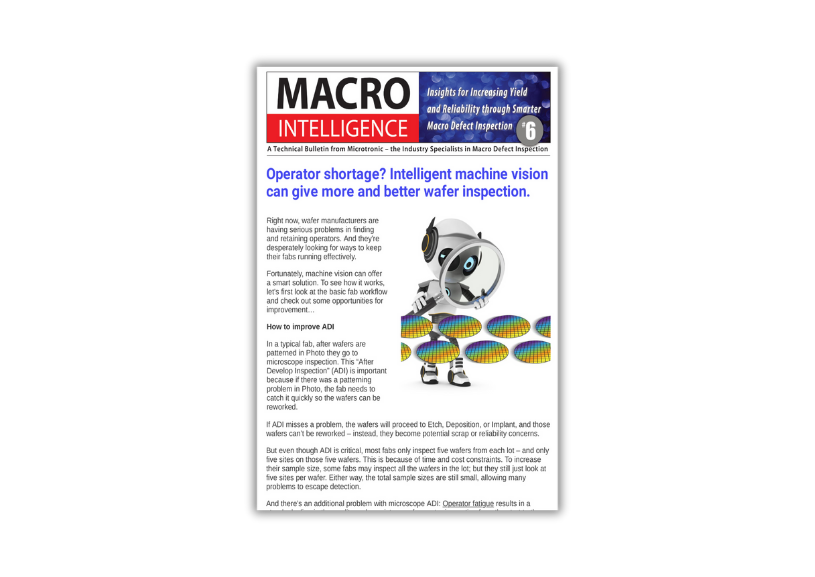 Get Better Wafer Inspection with Intelligent Machine Vision